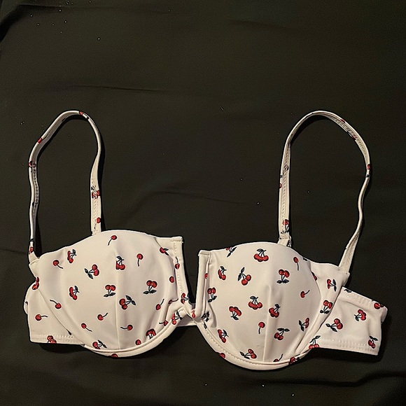 ROMWE | Swim | Nwot Cherry Bikini Top | Poshmark